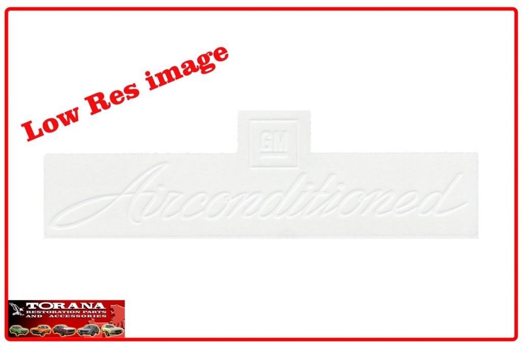 Decal, GM Air Conditioning – ToranaRPA