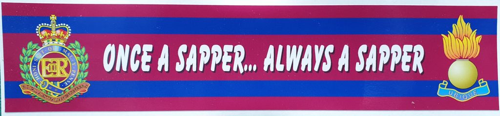 Sapper Sticker V3 – Once a Sapper.. Always a Sapper – ToranaRPA